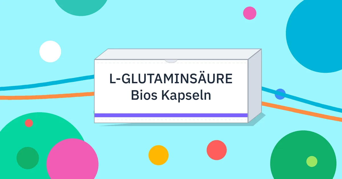 Symbolbild: Packung mit der Aufschrift L-GLUTAMINSÄURE Bios Kapseln (PZN 05981416) – Verfügbarkeit und Bezug in Apotheken in Frankfurt am Main