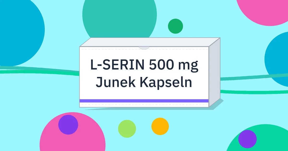 Symbolbild: Packung mit der Aufschrift L-SERIN 500 mg Junek Kapseln (PZN 00131819) – Verfügbarkeit und Bezug in Apotheken in Frankfurt am Main