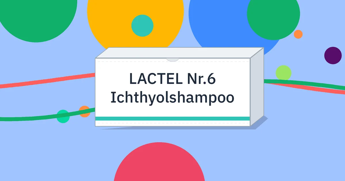 Symbolbild: Packung mit der Aufschrift LACTEL Nr.6 Ichthyolshampoo (PZN 00871350) – Verfügbarkeit und Bezug in Apotheken in Frankfurt am Main