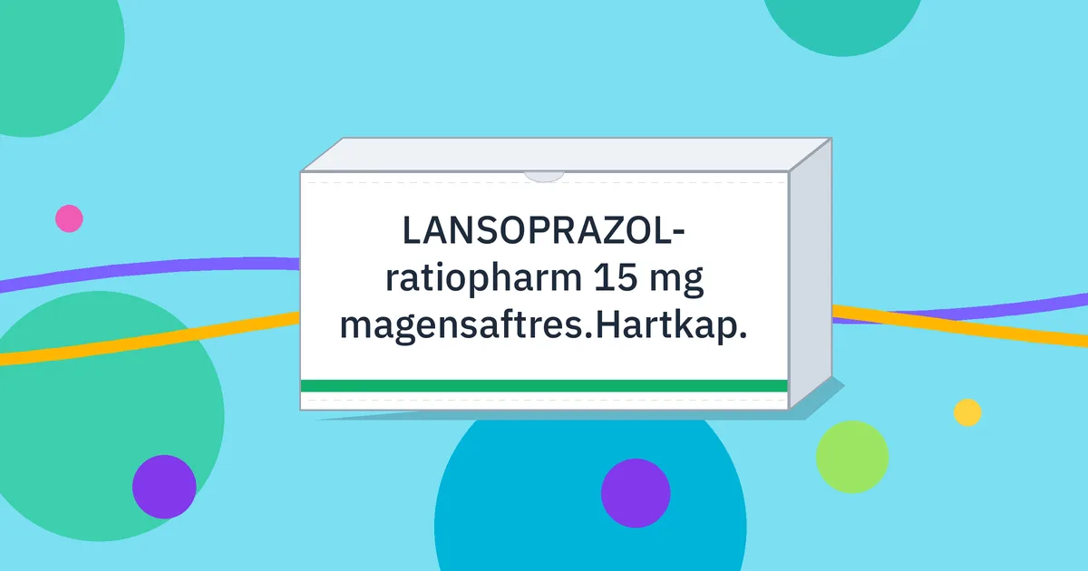 Symbolbild: Packung mit der Aufschrift LANSOPRAZOL-ratiopharm 15 mg magensaftres.Hartkap. (PZN 00217426) – Verfügbarkeit und Bezug in Apotheken in Frankfurt am Main