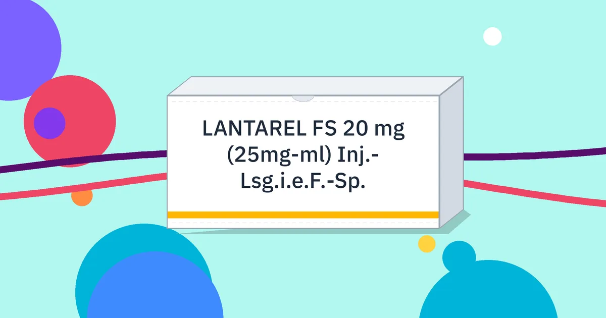 Symbolbild: Packung mit der Aufschrift LANTAREL FS 20 mg (25mg-ml) Inj.-Lsg.i.e.F.-Sp. (PZN 09221493) – Verfügbarkeit und Bezug in Apotheken in Frankfurt am Main