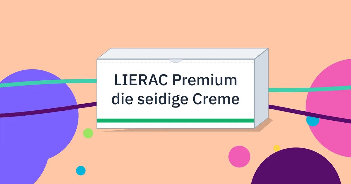 Symbolbild: Packung mit der Aufschrift LIERAC Premium die seidige Creme (PZN 18908875) – Verfügbarkeit und Bezug in Apotheken in Frankfurt am Main