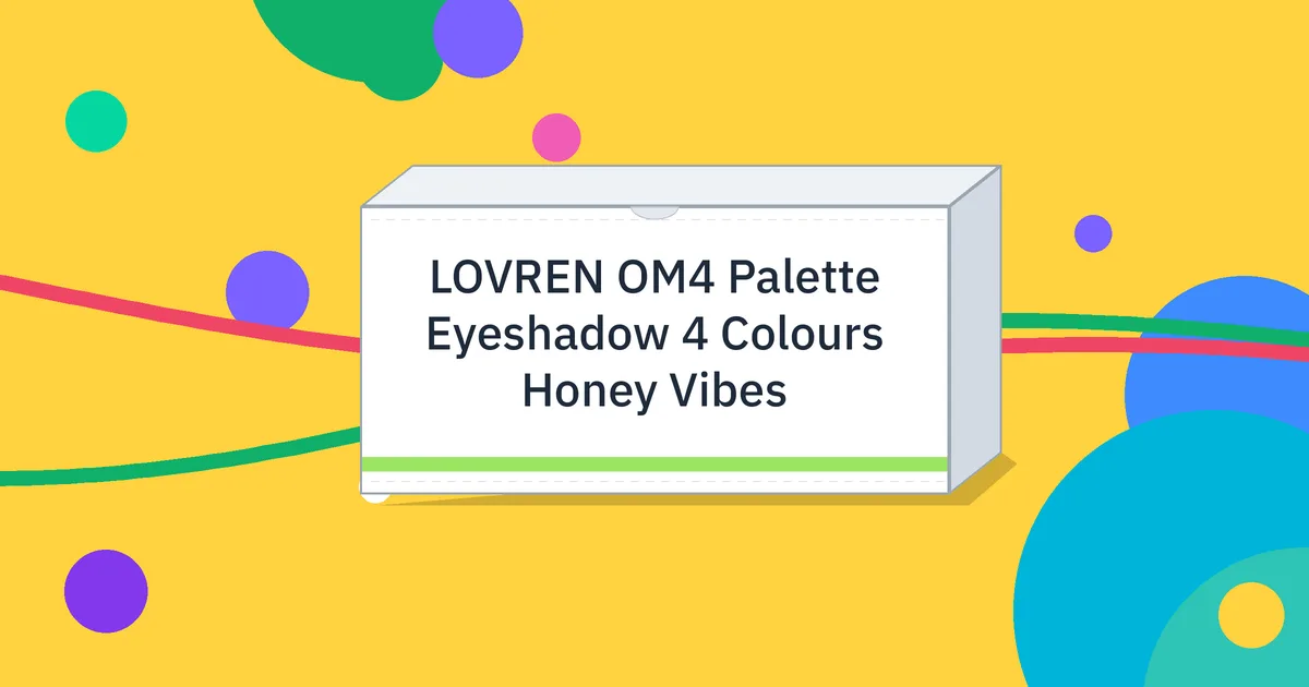 Symbolbild: Packung mit der Aufschrift LOVREN OM4 Palette Eyeshadow 4 Colours Honey Vibes (PZN 20030960) – Verfügbarkeit und Bezug in Apotheken in Frankfurt am Main