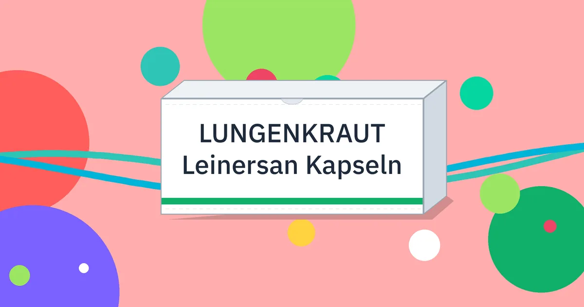 Symbolbild: Packung mit der Aufschrift LUNGENKRAUT Leinersan Kapseln (PZN 19765047) – Verfügbarkeit und Bezug in Apotheken in Frankfurt am Main