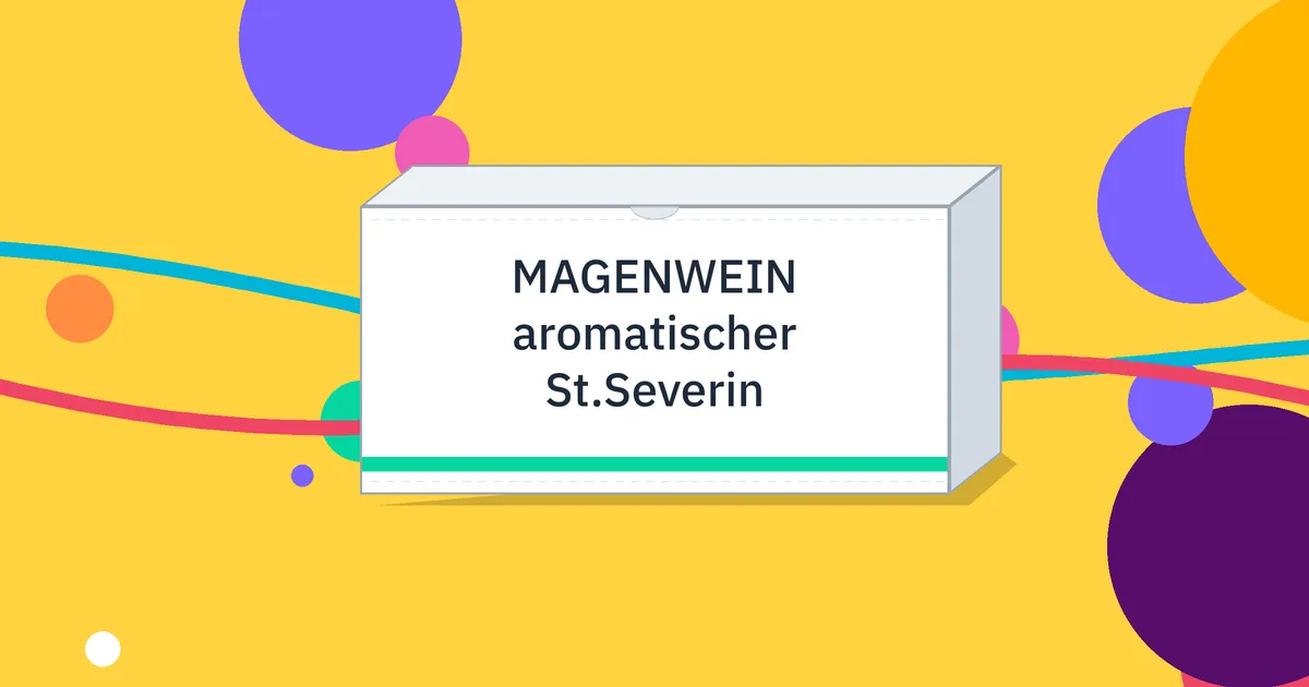 Symbolbild: Packung mit der Aufschrift MAGENWEIN aromatischer St.Severin (PZN 13980017) – Verfügbarkeit und Bezug in Apotheken in Frankfurt am Main