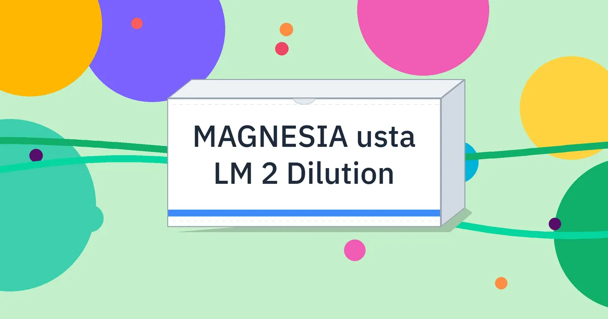 Symbolbild: Packung mit der Aufschrift MAGNESIA usta LM 2 Dilution (PZN 13538824) – Verfügbarkeit und Bezug in Apotheken in Frankfurt am Main