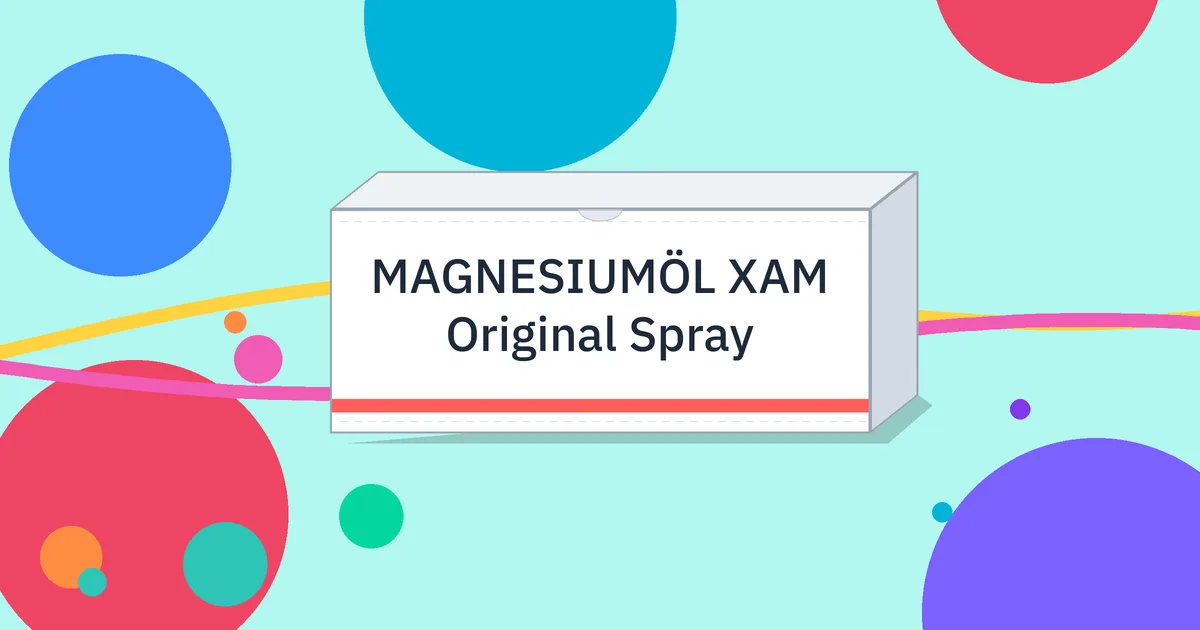 Symbolbild: Packung mit der Aufschrift MAGNESIUMÖL XAM Original Spray (PZN 19786196) – Verfügbarkeit und Bezug in Apotheken in Frankfurt am Main