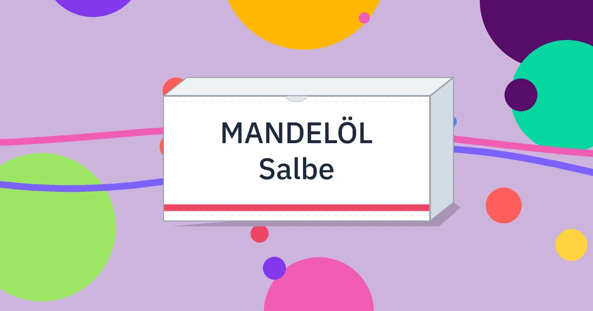 Symbolbild: Packung mit der Aufschrift MANDELÖL Salbe (PZN 18682141) – Verfügbarkeit und Bezug in Apotheken in Frankfurt am Main