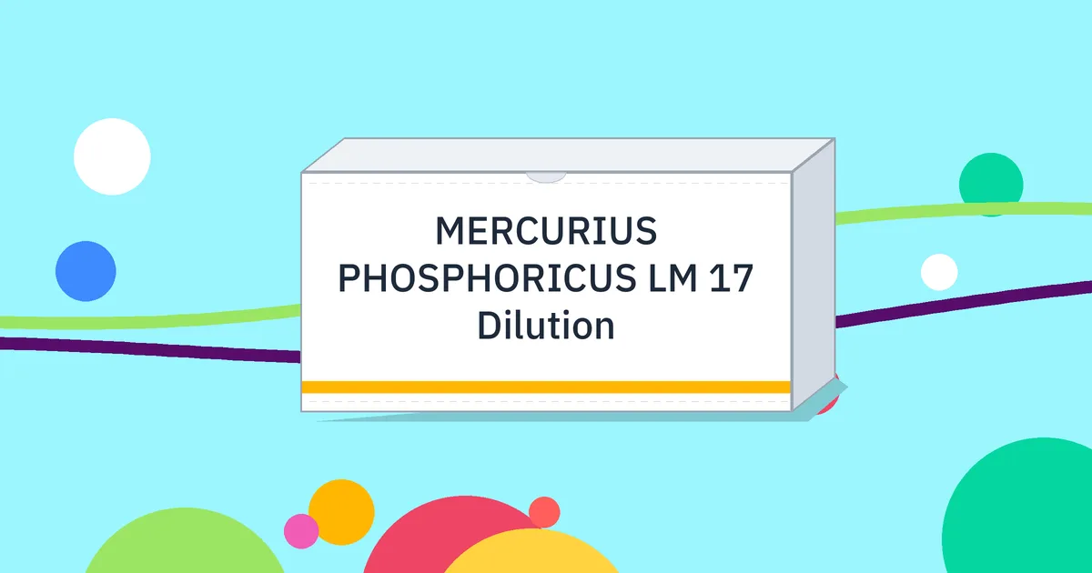 Symbolbild: Packung mit der Aufschrift MERCURIUS PHOSPHORICUS LM 17 Dilution (PZN 12952757) – Verfügbarkeit und Bezug in Apotheken in Frankfurt am Main