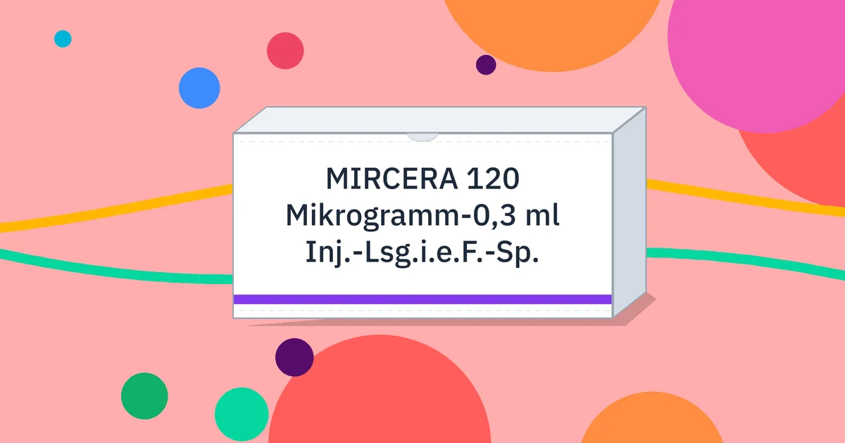 Symbolbild: Packung mit der Aufschrift MIRCERA 120 Mikrogramm-0,3 ml Inj.-Lsg.i.e.F.-Sp. (PZN 12405073) – Verfügbarkeit und Bezug in Apotheken in Frankfurt am Main