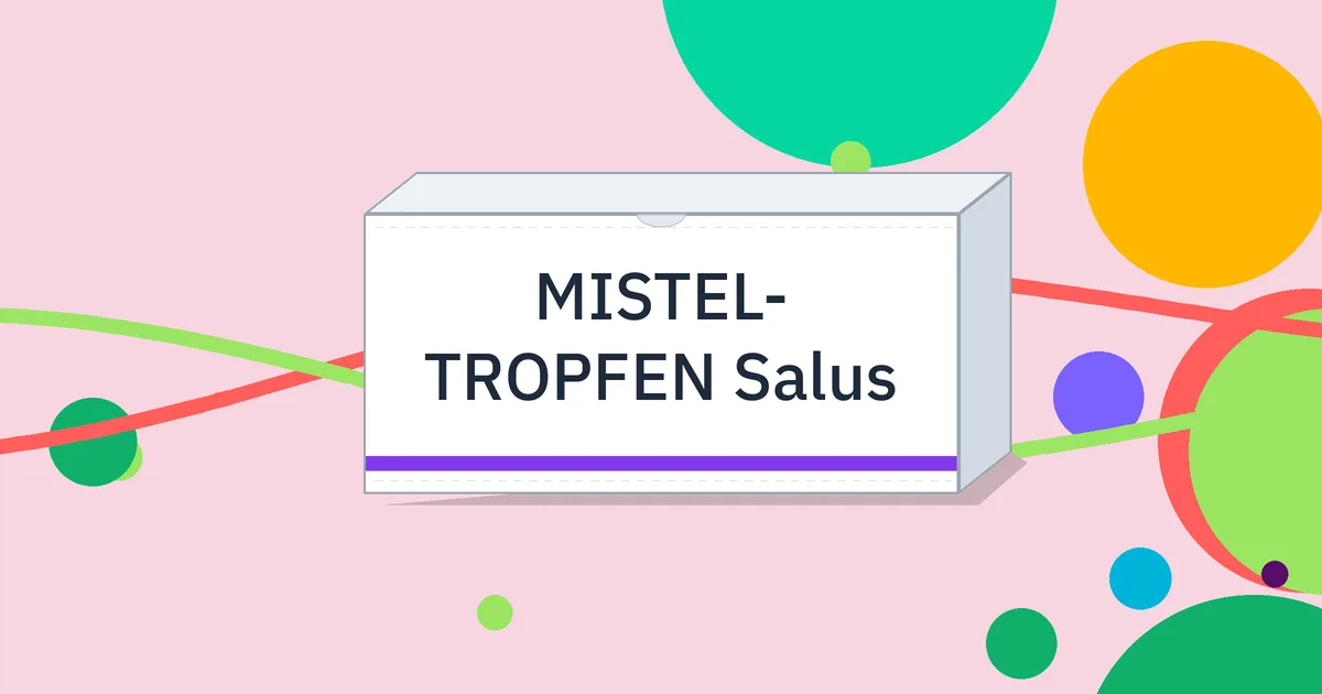 Symbolbild: Packung mit der Aufschrift MISTEL-TROPFEN Salus (PZN 07625476) – Verfügbarkeit und Bezug in Apotheken in Frankfurt am Main