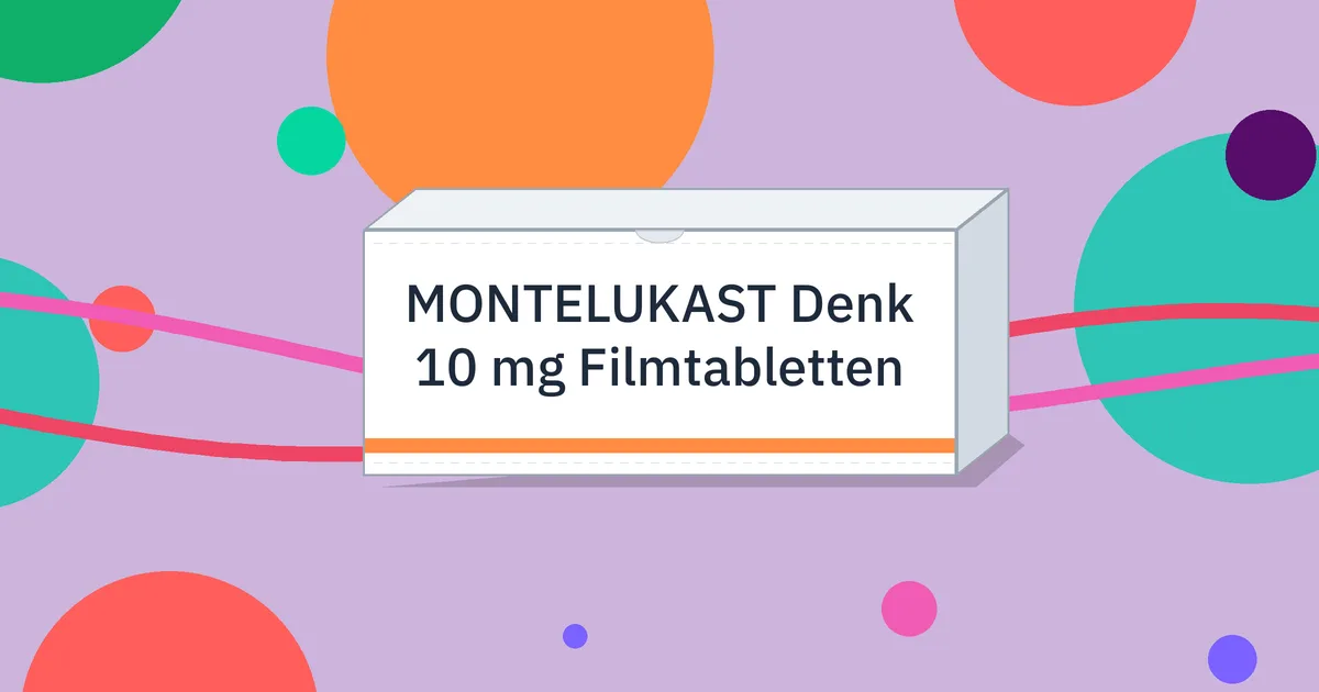 Symbolbild: Packung mit der Aufschrift MONTELUKAST Denk 10 mg Filmtabletten (PZN 12442944) – Verfügbarkeit und Bezug in Apotheken in Frankfurt am Main