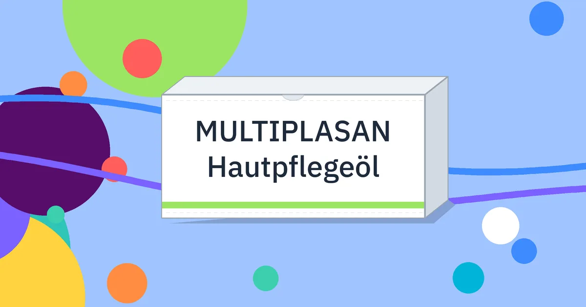 Symbolbild: Packung mit der Aufschrift MULTIPLASAN Hautpflegeöl (PZN 04155455) – Verfügbarkeit und Bezug in Apotheken in Frankfurt am Main