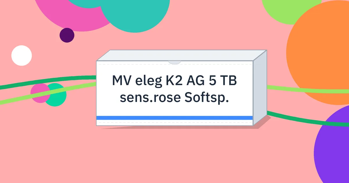 Symbolbild: Packung mit der Aufschrift MV eleg K2 AG 5 TB sens.rose Softsp. (PZN 14699593) – Verfügbarkeit und Bezug in Apotheken in Frankfurt am Main