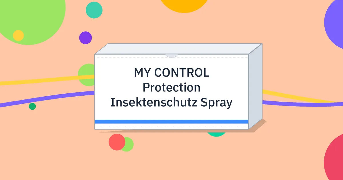 Symbolbild: Packung mit der Aufschrift MY CONTROL Protection Insektenschutz Spray (PZN 19212549) – Verfügbarkeit und Bezug in Apotheken in Frankfurt am Main
