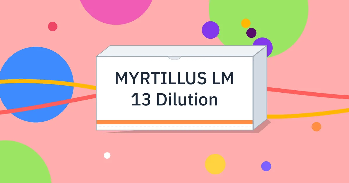 Symbolbild: Packung mit der Aufschrift MYRTILLUS LM 13 Dilution (PZN 13613514) – Verfügbarkeit und Bezug in Apotheken in Frankfurt am Main
