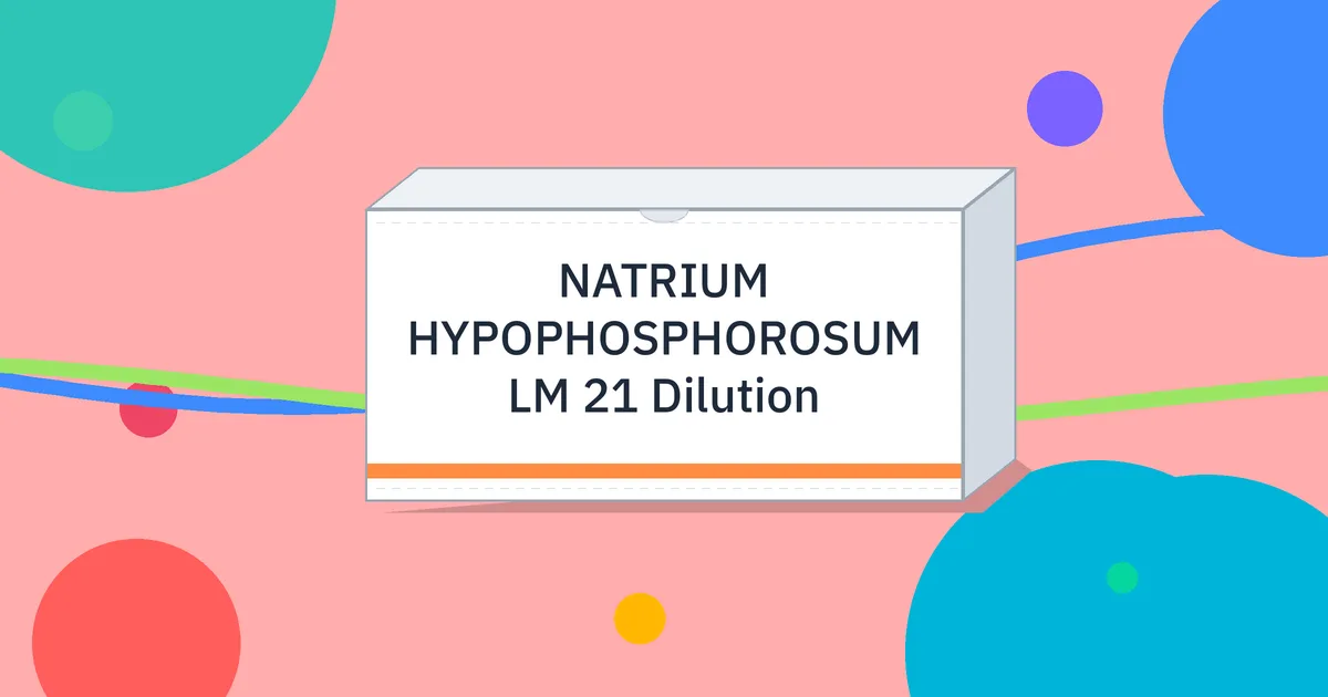 Symbolbild: Packung mit der Aufschrift NATRIUM HYPOPHOSPHOROSUM LM 21 Dilution (PZN 12963519) – Verfügbarkeit und Bezug in Apotheken in Frankfurt am Main