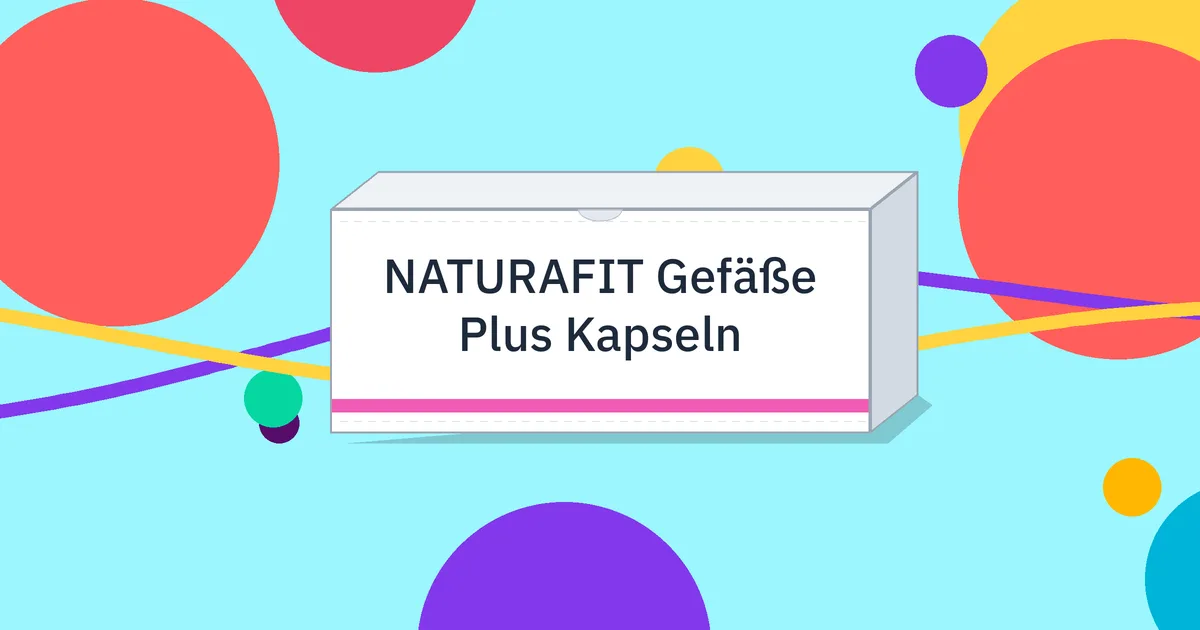 Symbolbild: Packung mit der Aufschrift NATURAFIT Gefäße Plus Kapseln (PZN 05351164) – Verfügbarkeit und Bezug in Apotheken in Frankfurt am Main