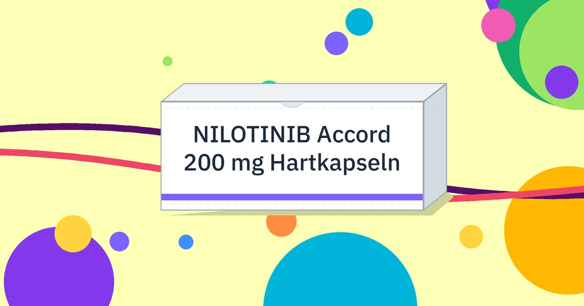 Symbolbild: Packung mit der Aufschrift NILOTINIB Accord 200 mg Hartkapseln (PZN 19859802) – Verfügbarkeit und Bezug in Apotheken in Frankfurt am Main