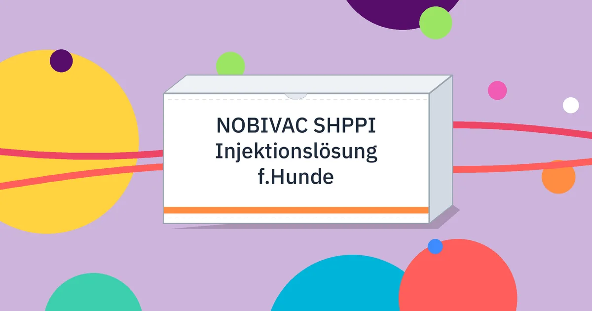 Symbolbild: Packung mit der Aufschrift NOBIVAC SHPPI Injektionslösung f.Hunde (PZN 01431423) – Verfügbarkeit und Bezug in Apotheken in Frankfurt am Main