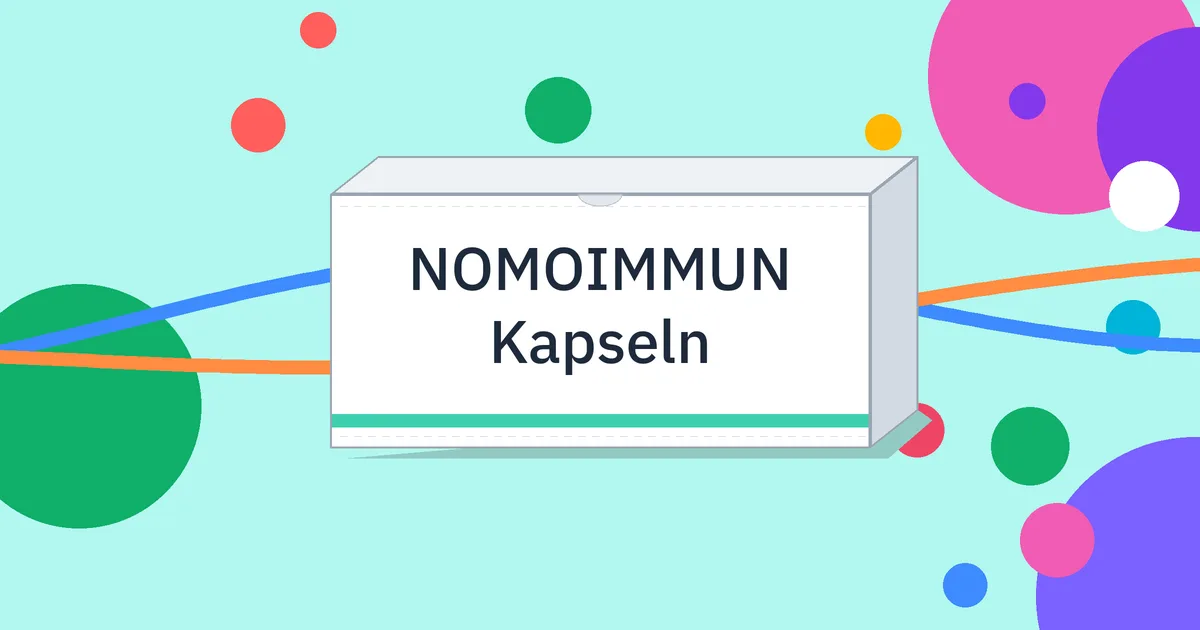 Symbolbild: Packung mit der Aufschrift NOMOIMMUN Kapseln (PZN 01020973) – Verfügbarkeit und Bezug in Apotheken in Frankfurt am Main