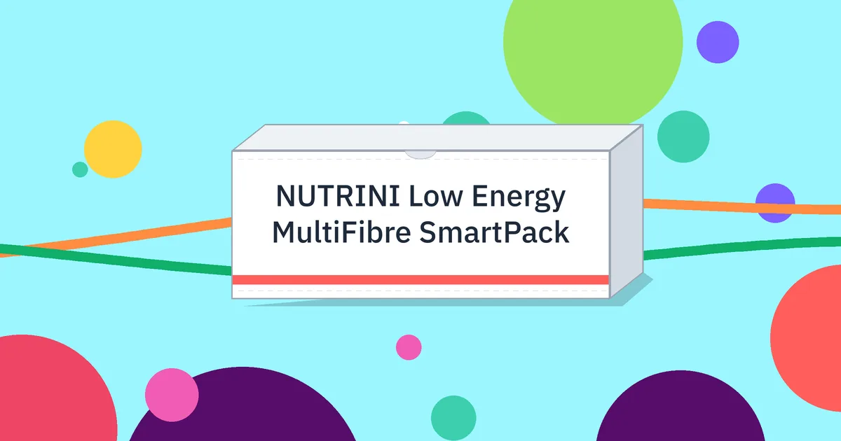 Symbolbild: Packung mit der Aufschrift NUTRINI Low Energy MultiFibre SmartPack (PZN 14133087) – Verfügbarkeit und Bezug in Apotheken in Frankfurt am Main