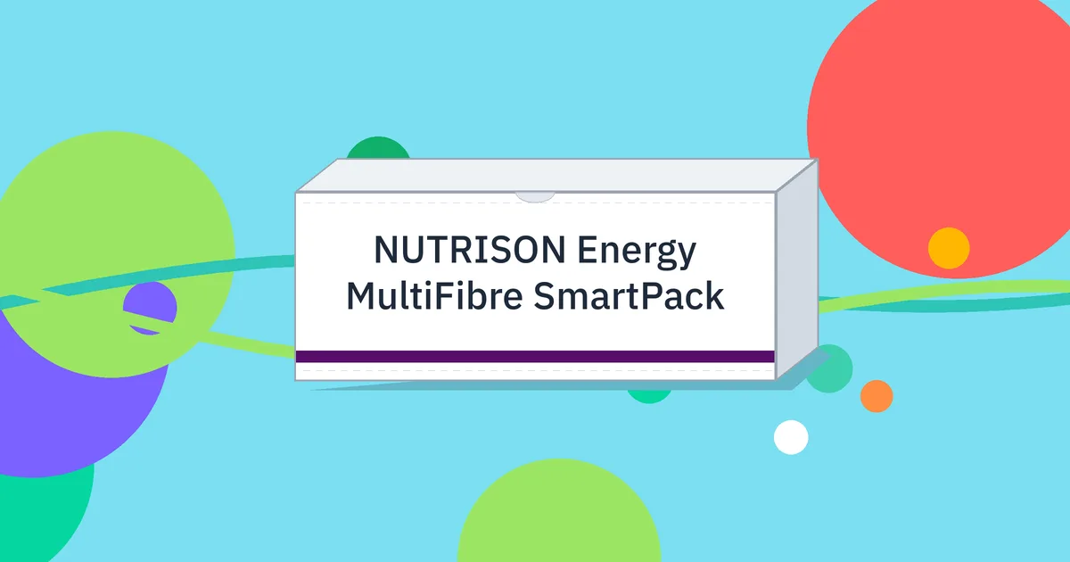 Symbolbild: Packung mit der Aufschrift NUTRISON Energy MultiFibre SmartPack (PZN 14132337) – Verfügbarkeit und Bezug in Apotheken in Frankfurt am Main