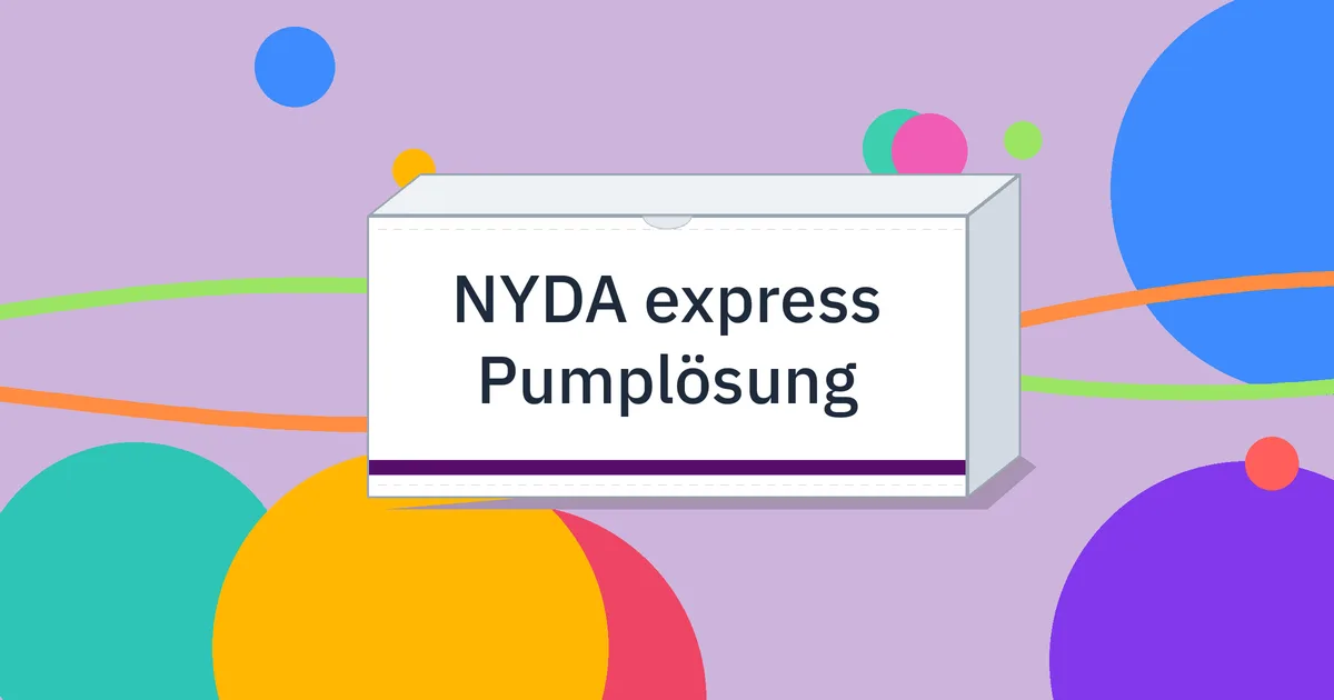 Symbolbild: Packung mit der Aufschrift NYDA express Pumplösung (PZN 14296004) – Verfügbarkeit und Bezug in Apotheken in Frankfurt am Main