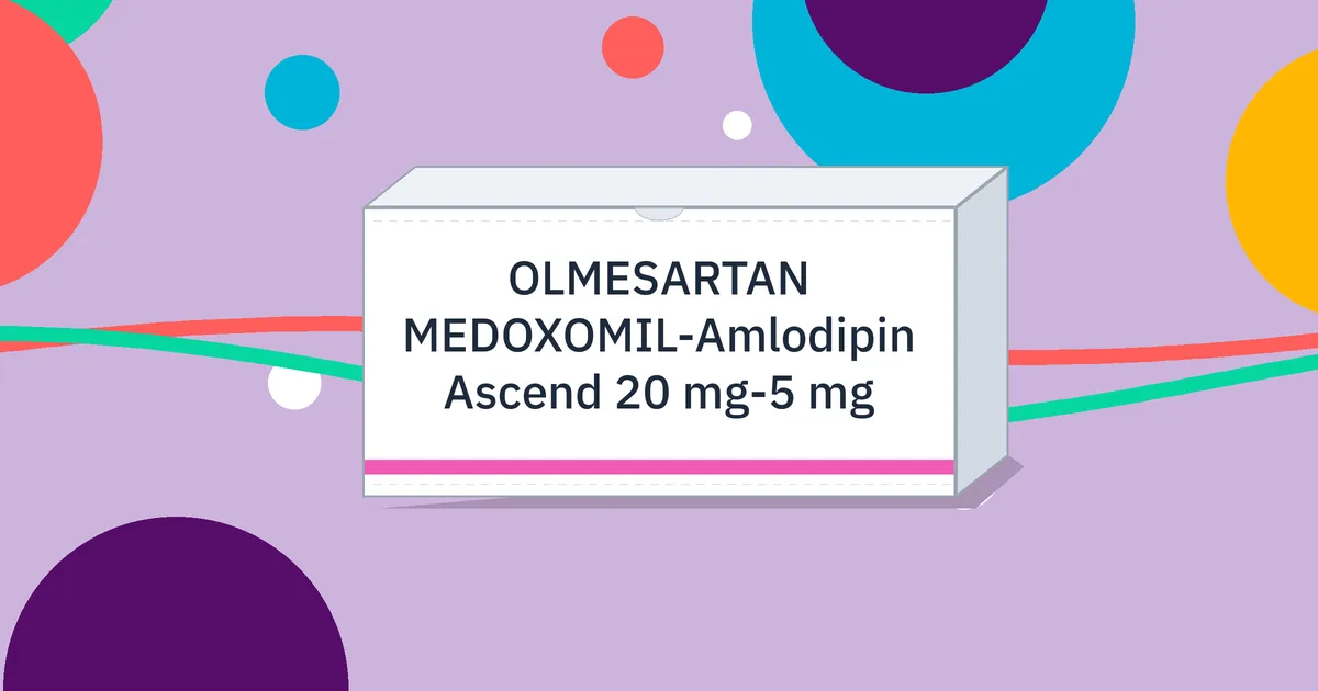 Symbolbild: Packung mit der Aufschrift OLMESARTAN MEDOXOMIL-Amlodipin Ascend 20 mg-5 mg (PZN 19184474) – Verfügbarkeit und Bezug in Apotheken in Frankfurt am Main
