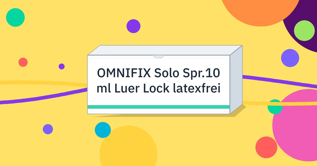 Symbolbild: Packung mit der Aufschrift OMNIFIX Solo Spr.10 ml Luer Lock latexfrei (PZN 14400329) – Verfügbarkeit und Bezug in Apotheken in Frankfurt am Main
