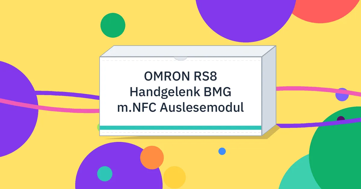 Symbolbild: Packung mit der Aufschrift OMRON RS8 Handgelenk BMG m.NFC Auslesemodul (PZN 10147626) – Verfügbarkeit und Bezug in Apotheken in Frankfurt am Main