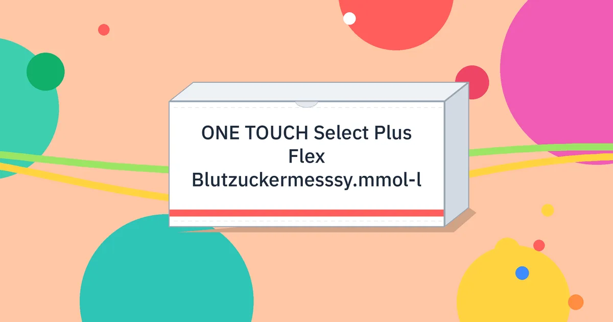 Symbolbild: Packung mit der Aufschrift ONE TOUCH Select Plus Flex Blutzuckermesssy.mmol-l (PZN 18883448) – Verfügbarkeit und Bezug in Apotheken in Frankfurt am Main