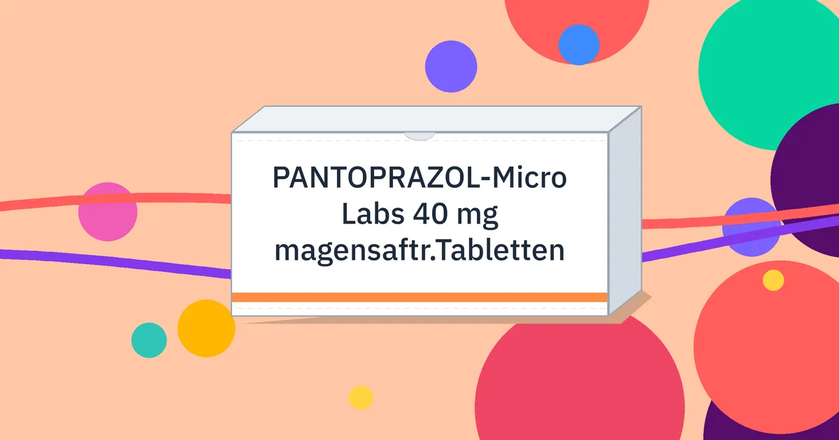 Symbolbild: Packung mit der Aufschrift PANTOPRAZOL-Micro Labs 40 mg magensaftr.Tabletten (PZN 18874024) – Verfügbarkeit und Bezug in Apotheken in Frankfurt am Main