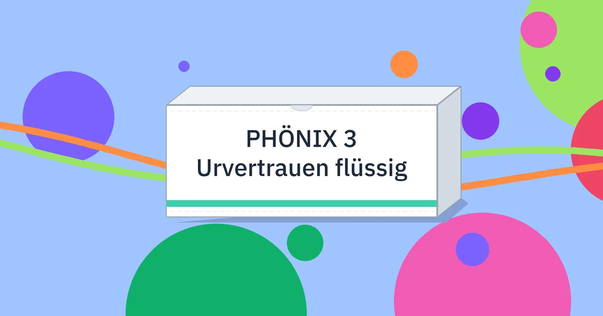Symbolbild: Packung mit der Aufschrift PHÖNIX 3 Urvertrauen flüssig (PZN 18861949) – Verfügbarkeit und Bezug in Apotheken in Frankfurt am Main