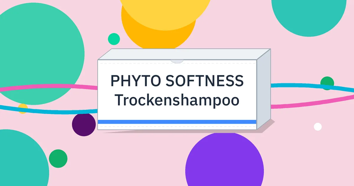 Symbolbild: Packung mit der Aufschrift PHYTO SOFTNESS Trockenshampoo (PZN 18603816) – Verfügbarkeit und Bezug in Apotheken in Frankfurt am Main