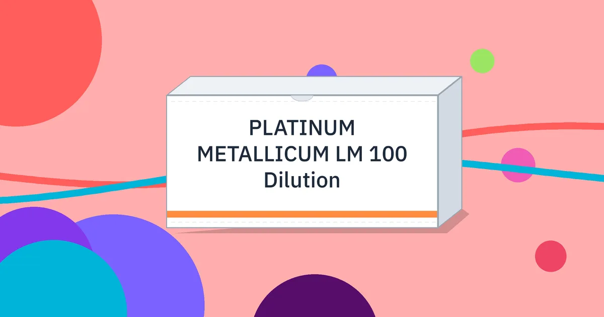 Symbolbild: Packung mit der Aufschrift PLATINUM METALLICUM LM 100 Dilution (PZN 13038636) – Verfügbarkeit und Bezug in Apotheken in Frankfurt am Main