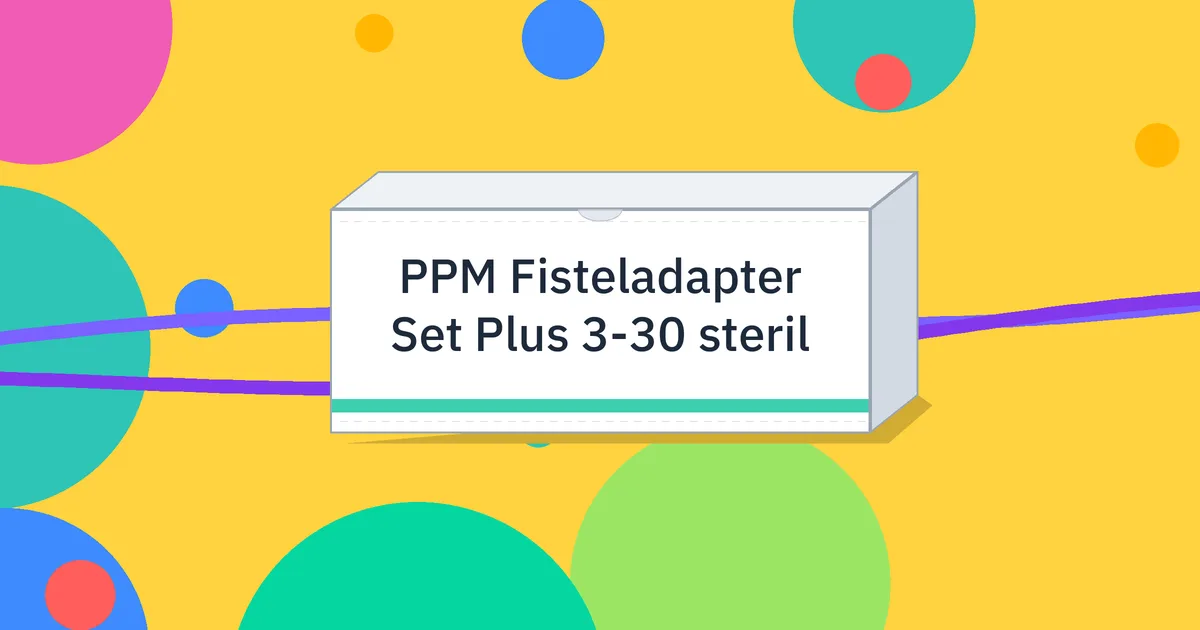 Symbolbild: Packung mit der Aufschrift PPM Fisteladapter Set Plus 3-30 steril (PZN 01333181) – Verfügbarkeit und Bezug in Apotheken in Frankfurt am Main