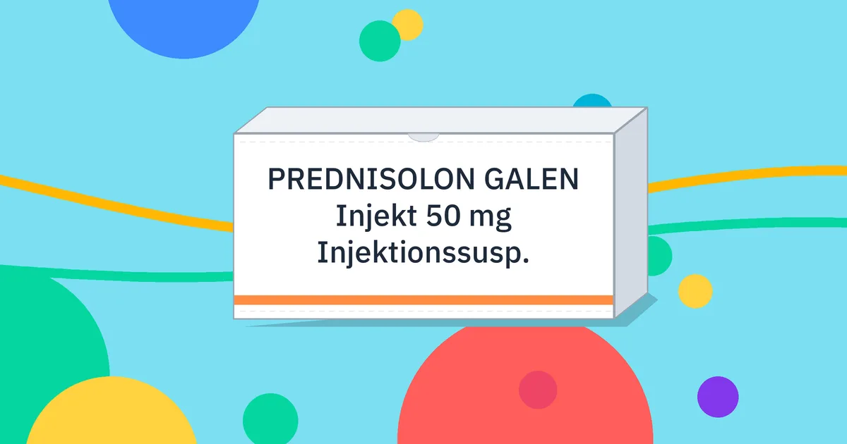 Symbolbild: Packung mit der Aufschrift PREDNISOLON GALEN Injekt 50 mg Injektionssusp. (PZN 14328891) – Verfügbarkeit und Bezug in Apotheken in Frankfurt am Main