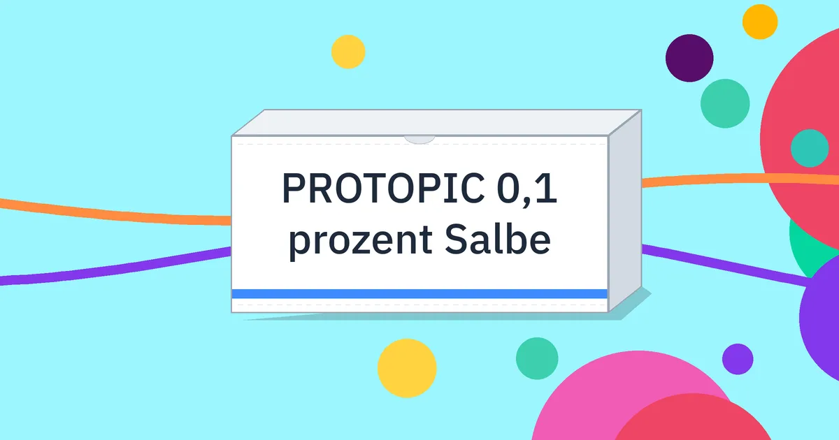 Symbolbild: Packung mit der Aufschrift PROTOPIC 0,1 prozent Salbe (PZN 07315184) – Verfügbarkeit und Bezug in Apotheken in Frankfurt am Main