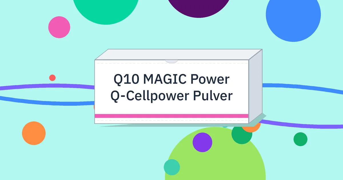 Symbolbild: Packung mit der Aufschrift Q10 MAGIC Power Q-Cellpower Pulver (PZN 14310520) – Verfügbarkeit und Bezug in Apotheken in Frankfurt am Main
