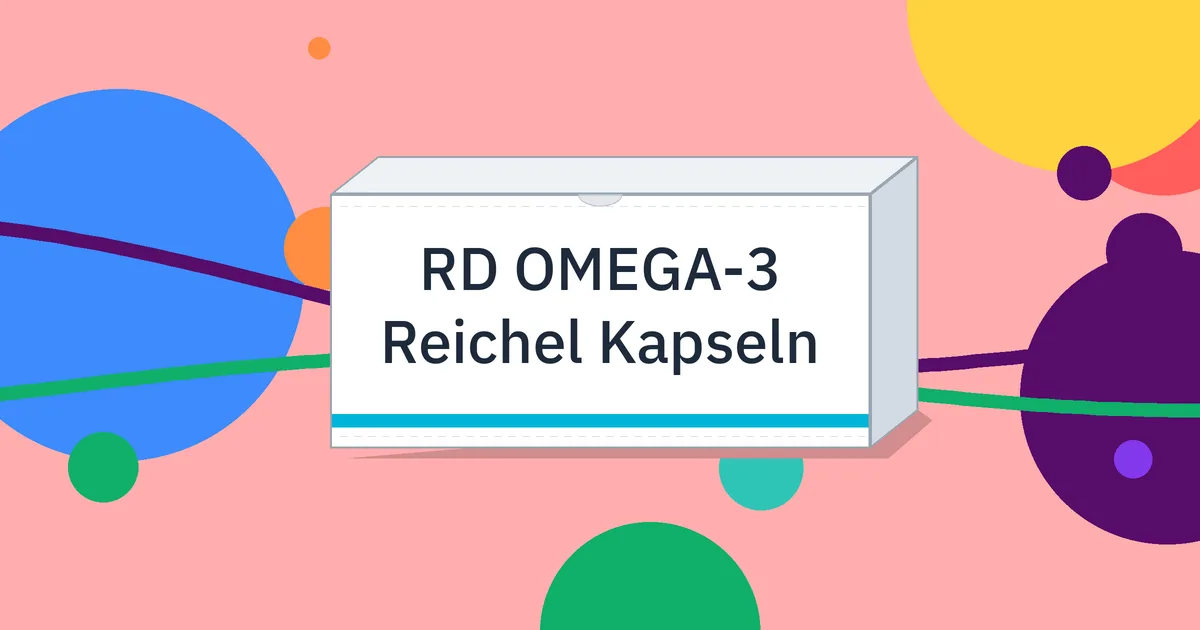 Symbolbild: Packung mit der Aufschrift RD OMEGA-3 Reichel Kapseln (PZN 01810511) – Verfügbarkeit und Bezug in Apotheken in Frankfurt am Main