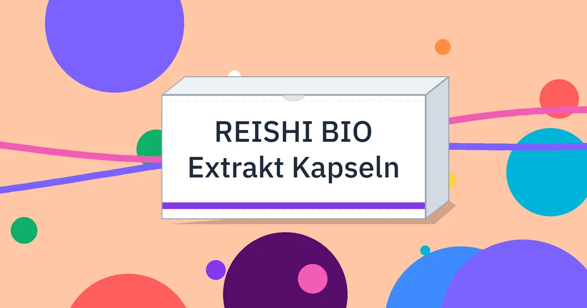 Symbolbild: Packung mit der Aufschrift REISHI BIO Extrakt Kapseln (PZN 16738624) – Verfügbarkeit und Bezug in Apotheken in Frankfurt am Main