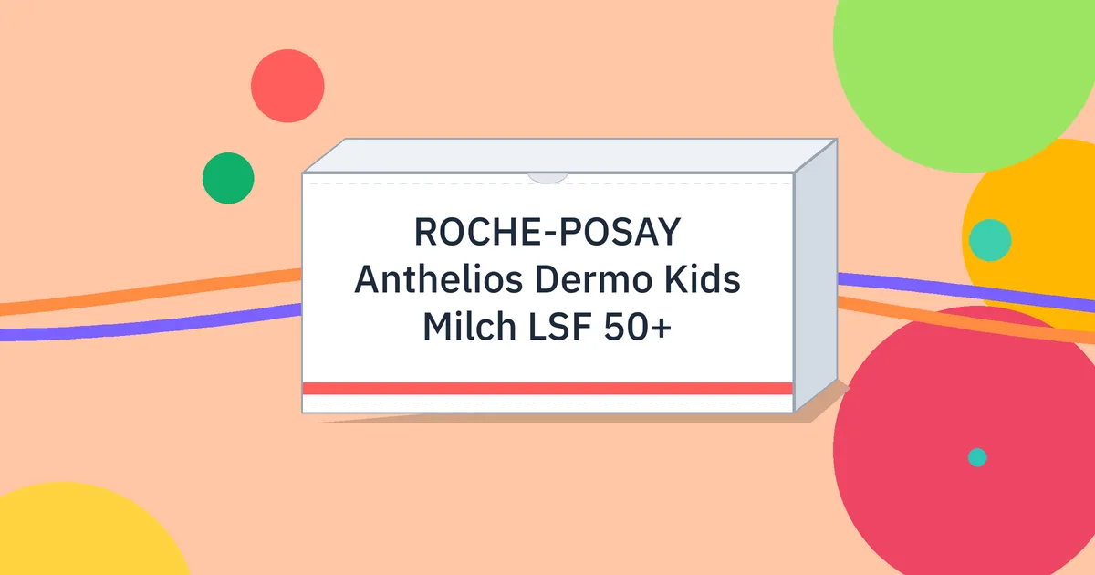 Symbolbild: Packung mit der Aufschrift ROCHE-POSAY Anthelios Dermo Kids Milch LSF 50+ (PZN 18914143) – Verfügbarkeit und Bezug in Apotheken in Frankfurt am Main