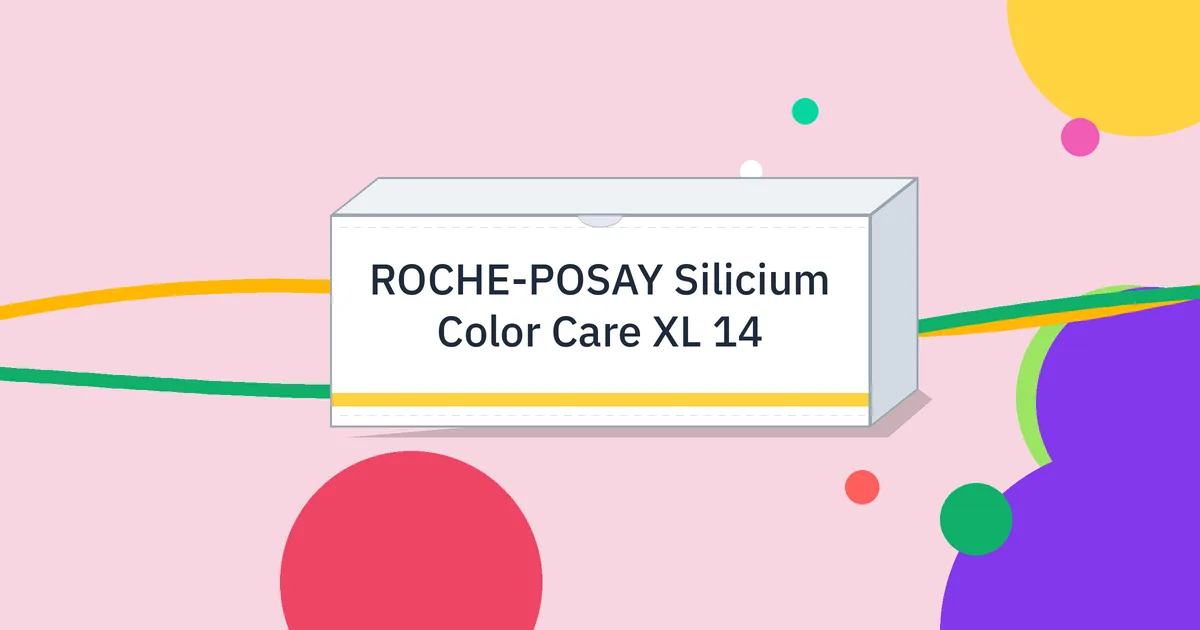 Symbolbild: Packung mit der Aufschrift ROCHE-POSAY Silicium Color Care XL 14 (PZN 00424303) – Verfügbarkeit und Bezug in Apotheken in Frankfurt am Main
