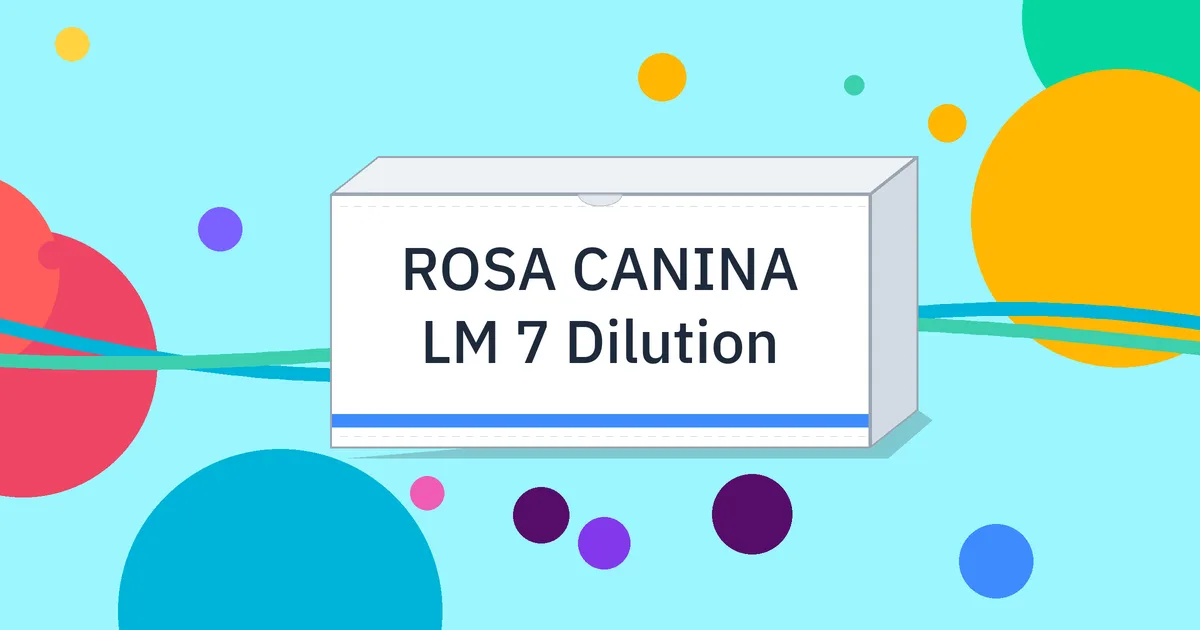 Symbolbild: Packung mit der Aufschrift ROSA CANINA LM 7 Dilution (PZN 13055296) – Verfügbarkeit und Bezug in Apotheken in Frankfurt am Main