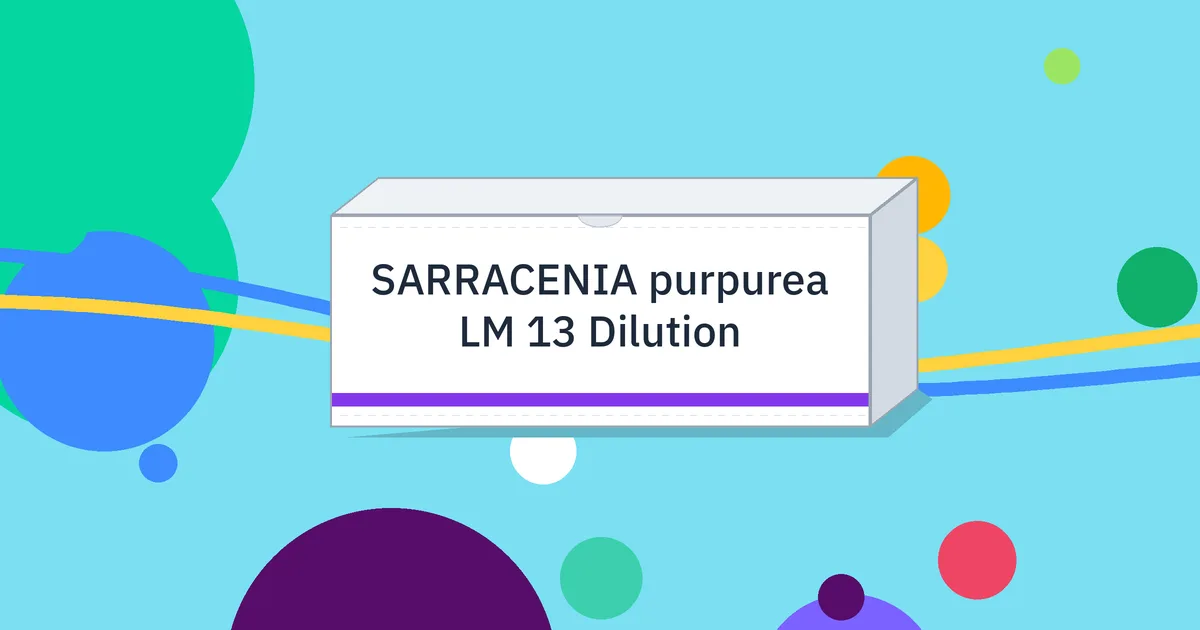 Symbolbild: Packung mit der Aufschrift SARRACENIA purpurea LM 13 Dilution (PZN 13182669) – Verfügbarkeit und Bezug in Apotheken in Frankfurt am Main
