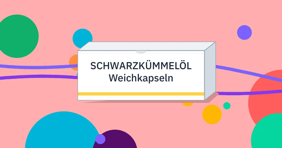 Symbolbild: Packung mit der Aufschrift SCHWARZKÜMMELÖL Weichkapseln (PZN 18455681) – Verfügbarkeit und Bezug in Apotheken in Frankfurt am Main