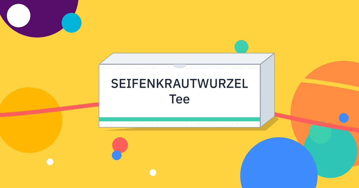 Symbolbild: Packung mit der Aufschrift SEIFENKRAUTWURZEL Tee (PZN 19549881) – Verfügbarkeit und Bezug in Apotheken in Frankfurt am Main