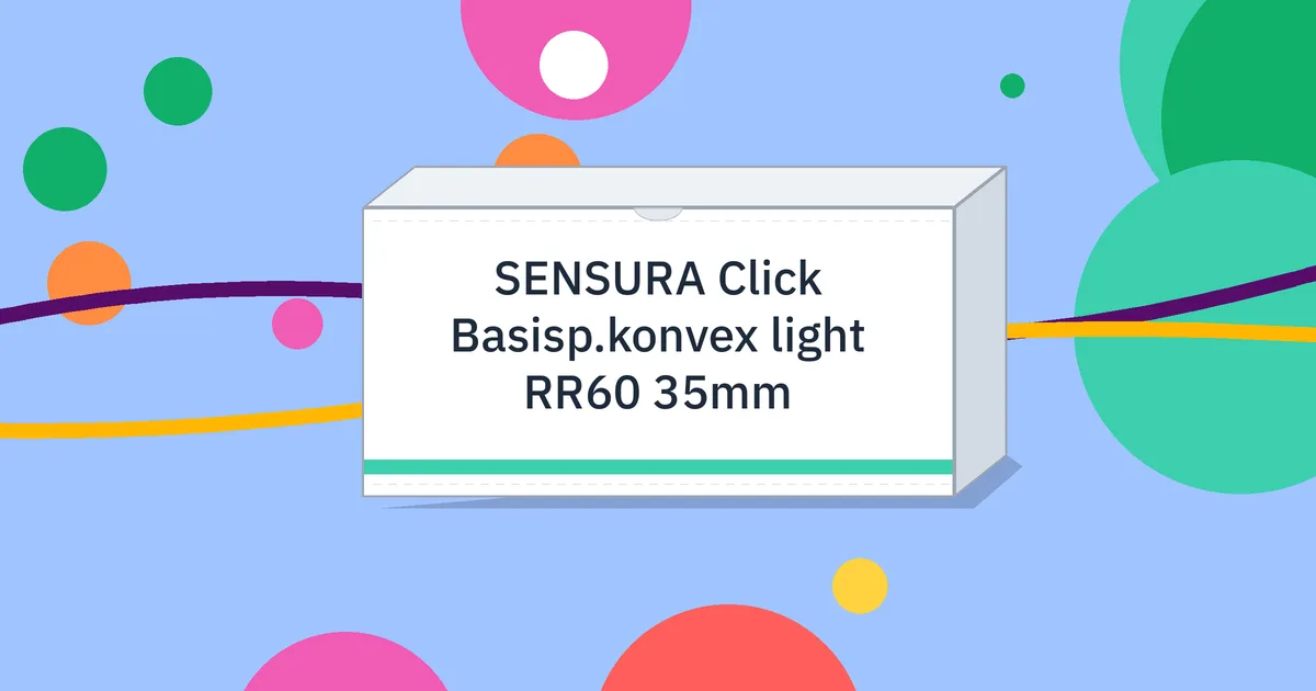 Symbolbild: Packung mit der Aufschrift SENSURA Click Basisp.konvex light RR60 35mm (PZN 01293731) – Verfügbarkeit und Bezug in Apotheken in Frankfurt am Main