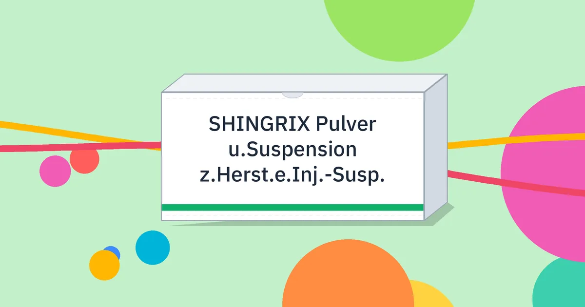 Symbolbild: Packung mit der Aufschrift SHINGRIX Pulver u.Suspension z.Herst.e.Inj.-Susp. (PZN 19743206) – Verfügbarkeit und Bezug in Apotheken in Frankfurt am Main